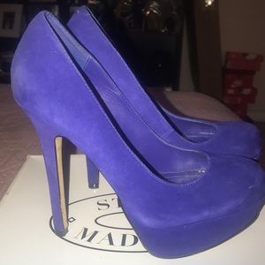 Steve Madden | Shoes | Steve Madden Royal Blue Platform | Poshmark